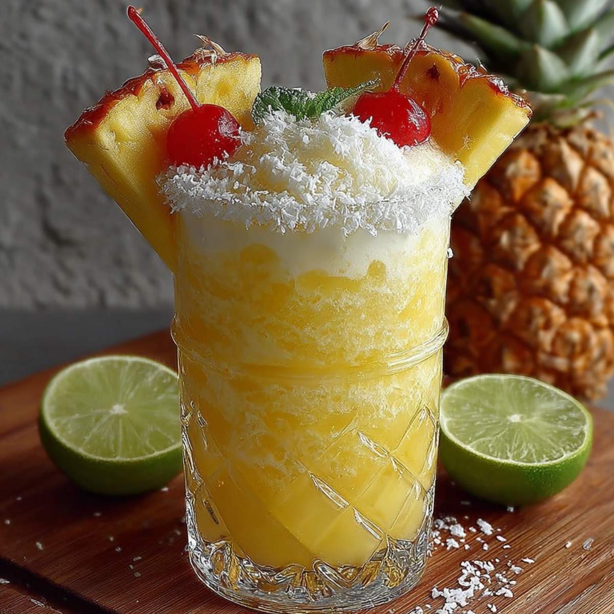Easy Non Alcoholic Pina Colada Punch Recipe